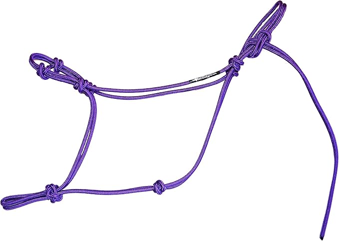 Horse Rope Training Halter - 4 Knot 1/4" Stiff Halter Cord - Used by F ...
